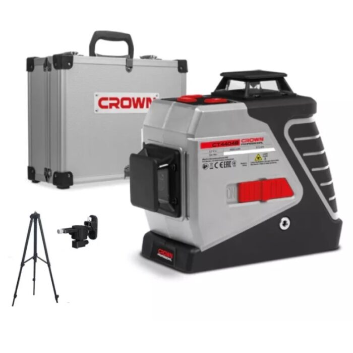 Nivel láser autonivelante 12 lineas verde 3d 360 grados Crown CT44048 ...